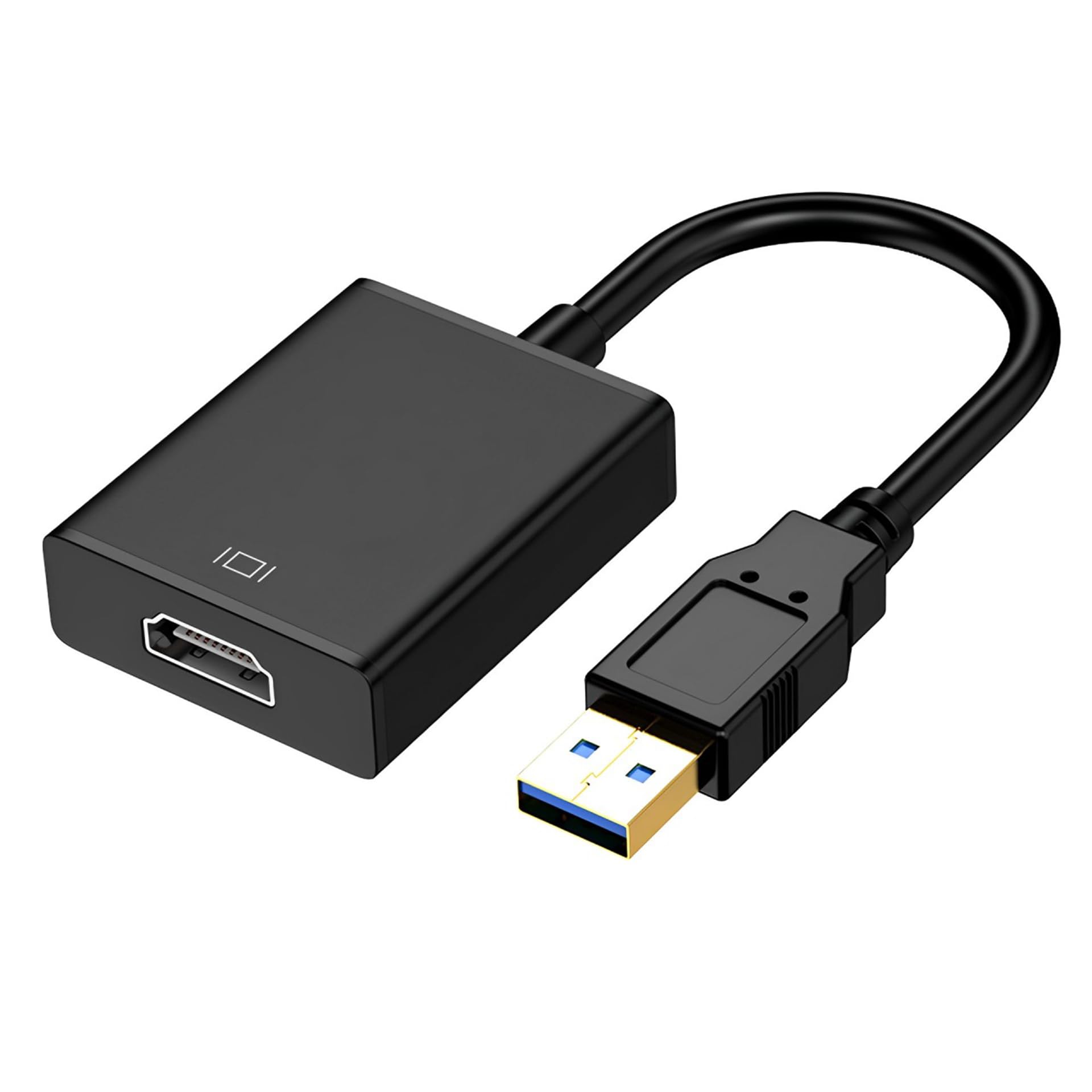 KUPOISHE USB 3.0 to HDMI Adapter for Monitor MacBook pro Windows 11/10 / 8, HDMI USB Converter for Laptop Mac, USB USB 2.0 HDMI Cable Multiple Monitors for Desktop PC TV