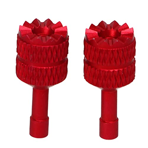 Jeanoko Remote Control Rocker Joystick, 2PCS Ergonomic Detachable Replacement RC Controller Sticks Aluminum Alloy for Outdoor(Red)