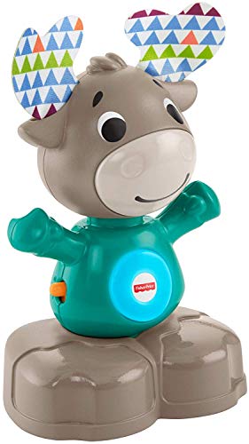 Fisher-Price Linkimals Musical Moose - Interactive Educational Toy with Music and Lights for Baby Ages 9 Months & Up