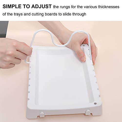 WANCHIY Cookie Sheet Organizer Rack for Cabinet- 3 PACK Pot and Pan Organizer for Cabinet, Adjustable Cutting Board Organizer, Baking/Lid/Dish/Plates/Pan Organizer Rack for Cabinet