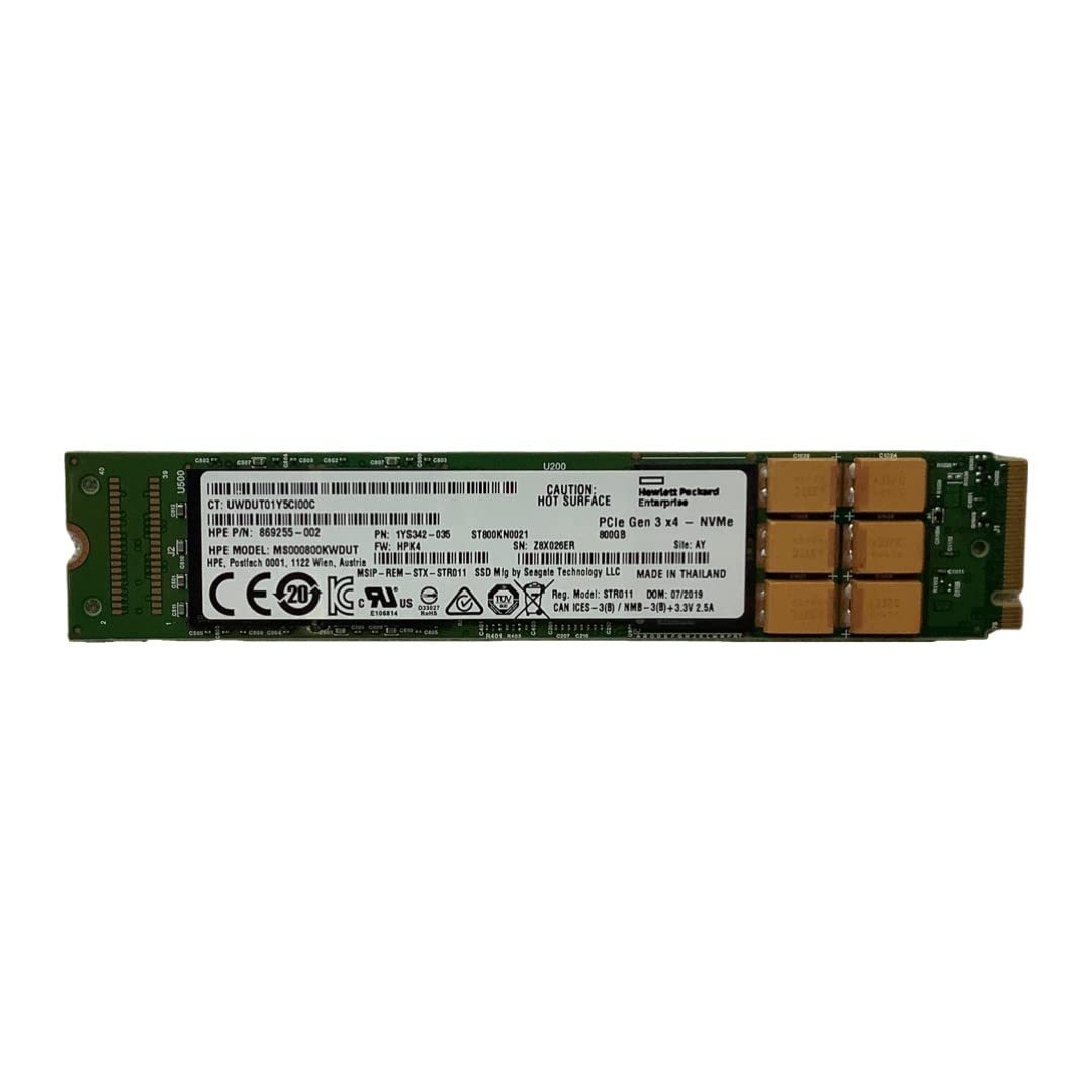 HP 800GB M.2 22110 PCIe 3.0 x4 NVMe SSD 869255-002 1Y342-035 FWHPK4