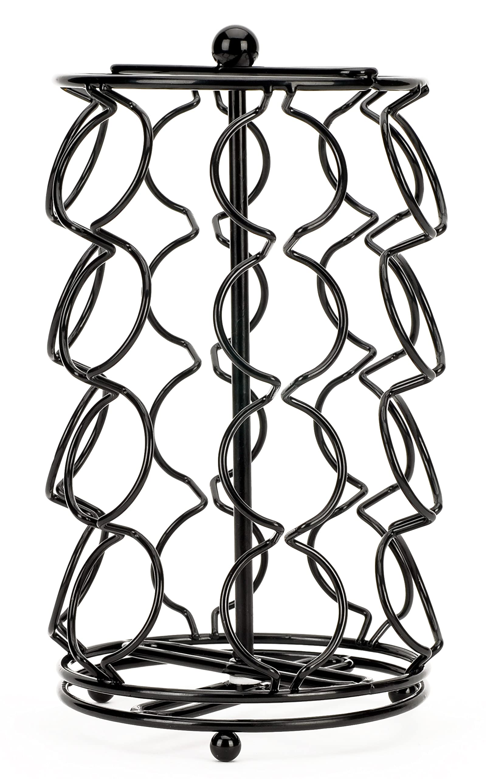 K-Cup Coffee Pod Storage Spinning Carousel Holder - 24 ct, Black