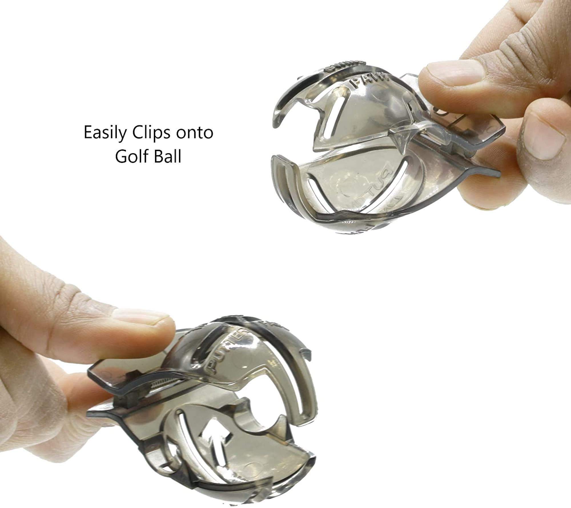 FAVORGEAR Golf Ball Marker Kit,Golf Ball Line Drawing Marker Tool,Golf Ball Marking Tool,Golf Ball Liner with Markers,Golf Ball Marking Stencils,Golf Accessories Alignment and Identification Tool