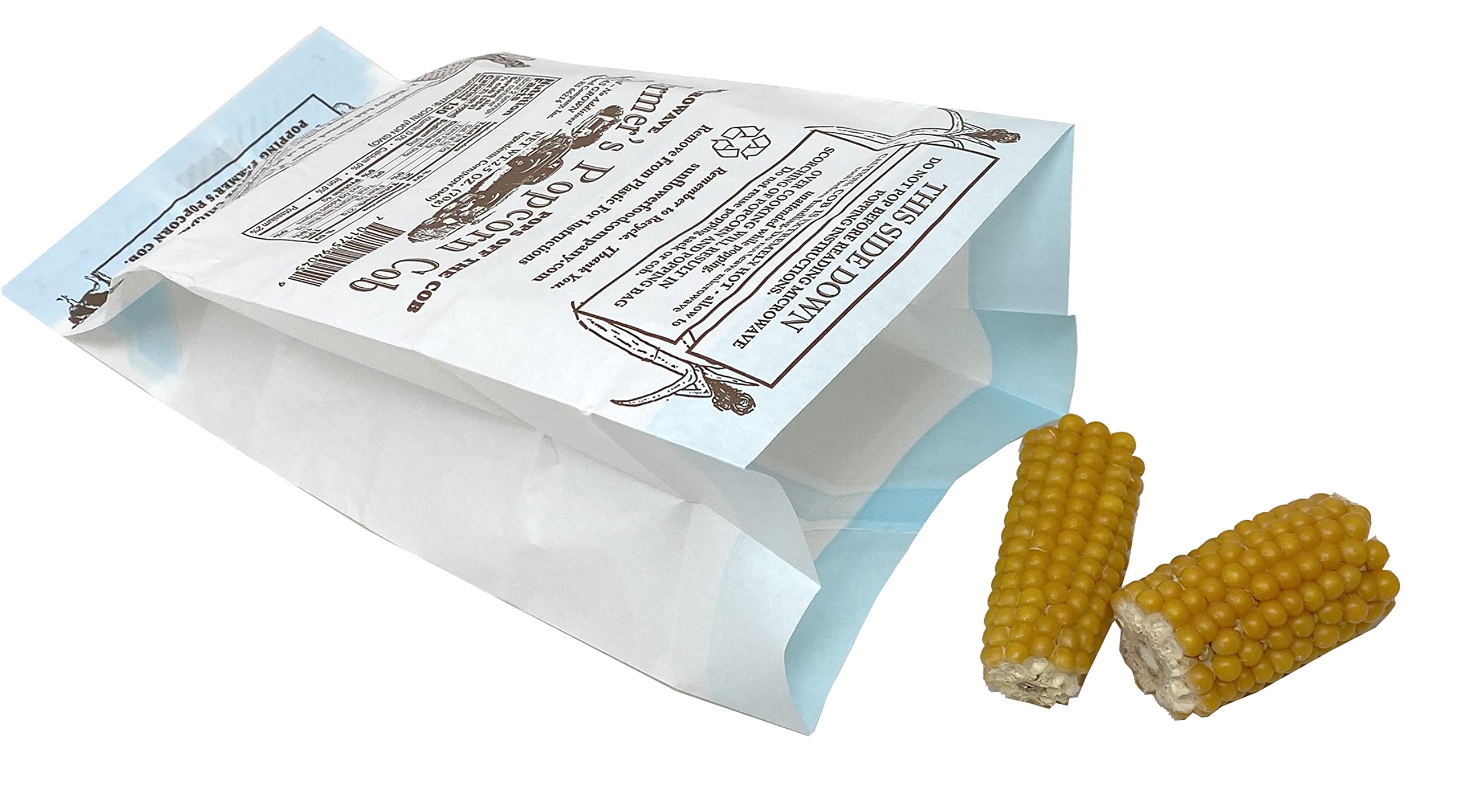 Farmers Popcorn Cob β Microwave Popcorn That Pops Off the Cob - Pack of 3 - All Natural, No Additives, Kansas Grown, Non-GMO Popcorn - 2.5 Ounce