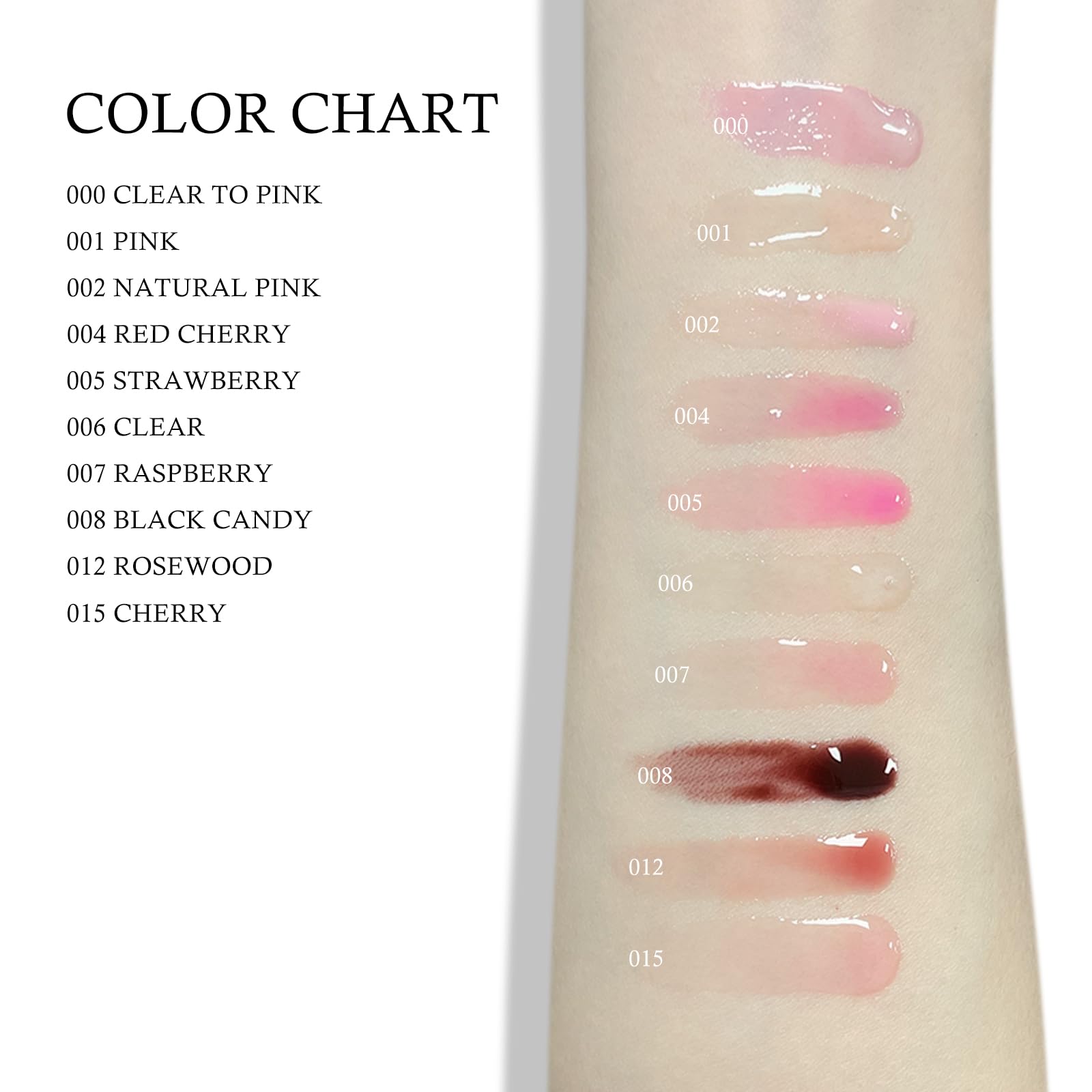 KYDA 2 Colors Hydrating Lip Glow Oil, Moisturizing Lip Oil Gloss, Transparent Plumping Lip Gloss, Lip Oil Tinted for Lip Care and Dry Lips, 007+012