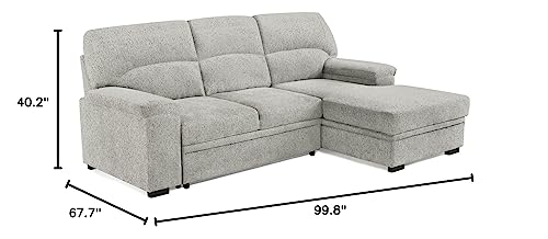 Serta Convertible Sectional Sofa, Ivory