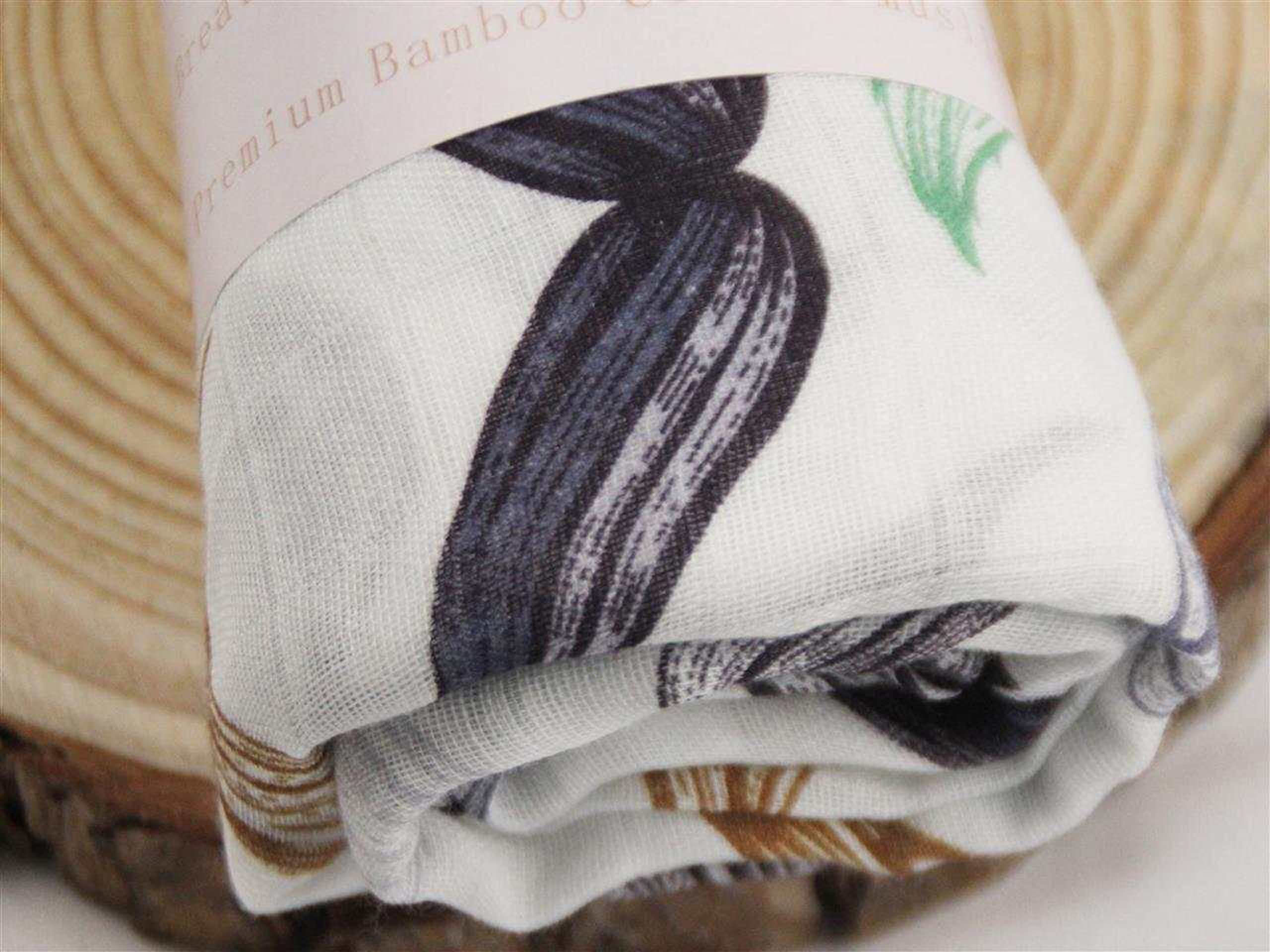 Noisy Mouse 47" x 47" Muslin Swaddle Blanket. 70% Bamboo, 30% Cotton. Little Man Mustache Patternā¦