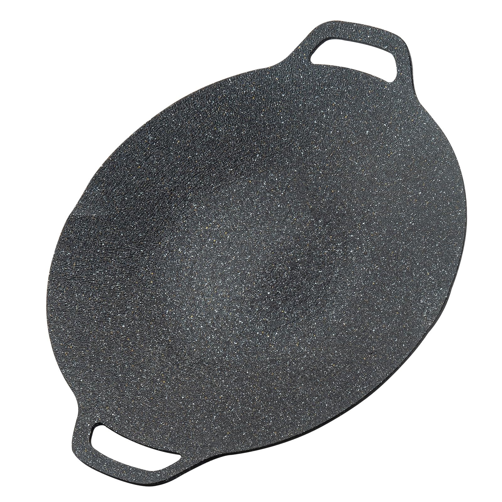 MAXCOOK Korean Grill Pan with Non Stick BBQ Griddle 11 inch Round 6-Layer Coating Compatible for Induction Gas Stove