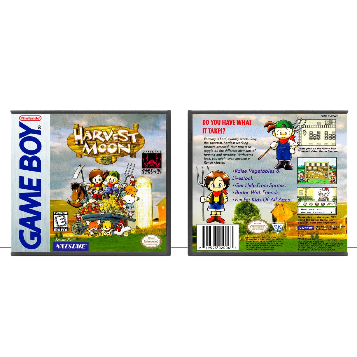 Harvest Moon GB | (GB) Game Boy - Game Case Only - No Game