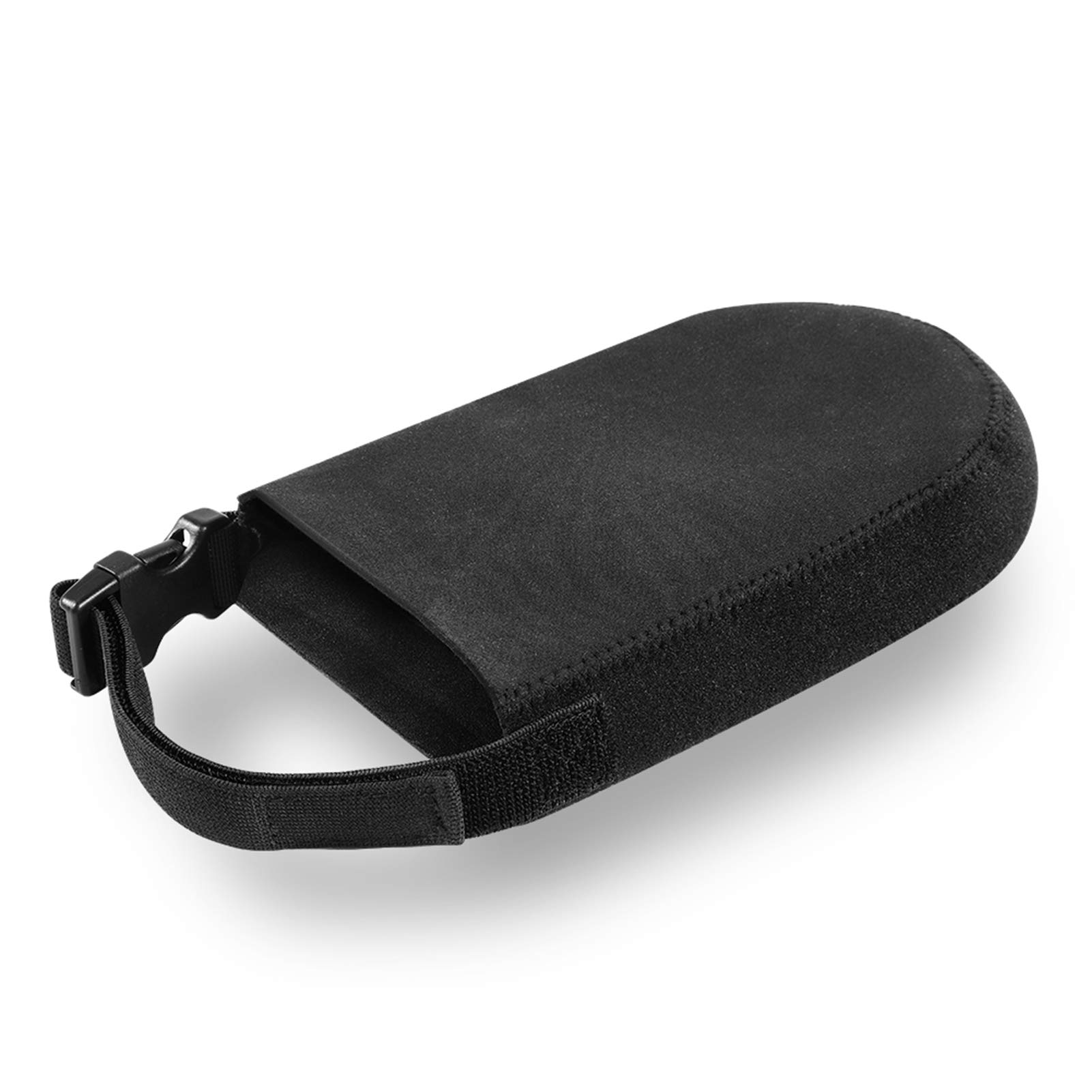 Foot Pad, Improved Medicals Anti?Slip Anti?Dirty Double Adjustment Rear Heel Pad, Convenient for Customers with Leg Injuries to Walk(Black)