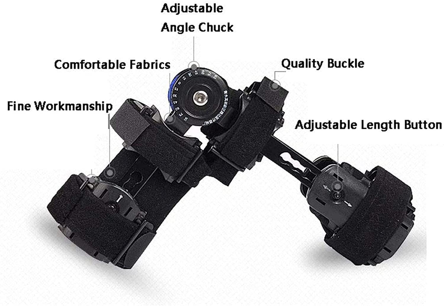 Hinged ROM Knee Brace Immobilizer for ACL, MCL and PCL Injury, Orthosis Stabilizer Protector for Right Leg and Left Leg