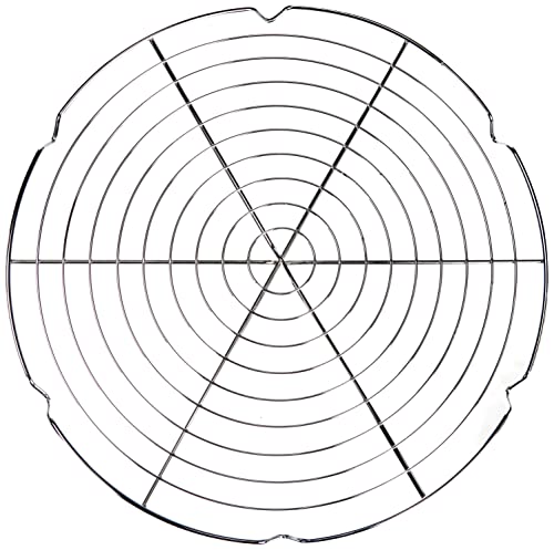 Ibili Round Cooling Racks for Cooking and Baking, Multipurpose Stainless Steel Roasting Rack - Made in Spain, Dishwasher and Oven Safe - 30 x 30cm - 11.9" x 11.9" Inches