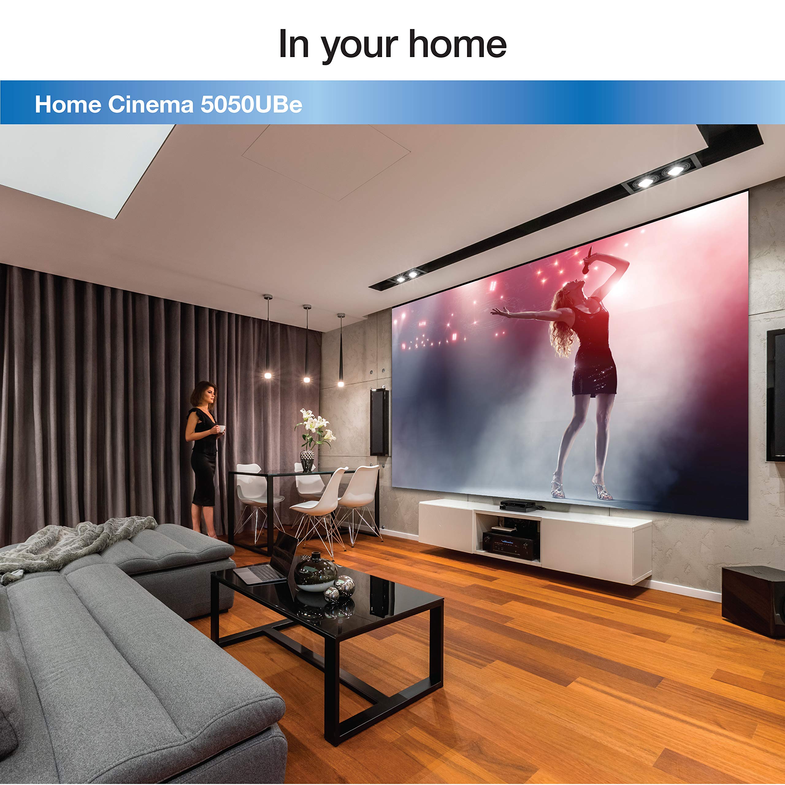 Epson Home Cinema 5050UBe Wireless 4K PRO-UHD 3-Chip Projector with HDR,White