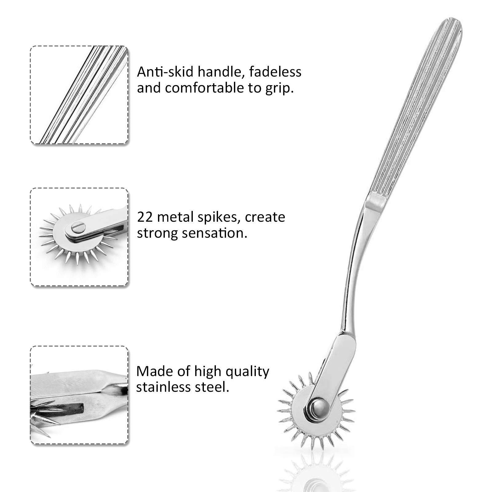 Wartenburg Neuro Pinwheel Stainless Steel Diagnostic Instrument Pinwheel Pin Wheel Gear Roller Rolling for Testing Nerve Sensitivity. 1 Round