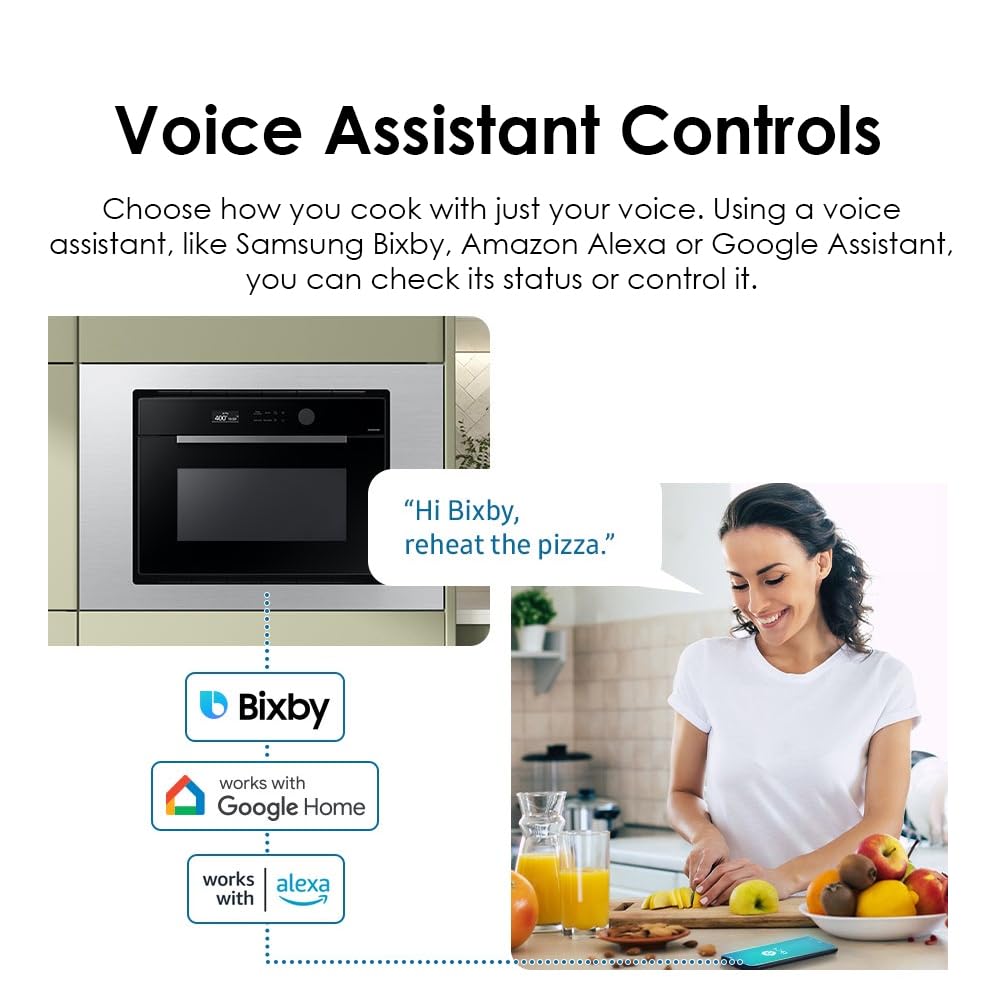 Samsung 1.2 cu. ft Convection Air Fry, Black Glass, MC12DB8700CKAA Countertop Microwave