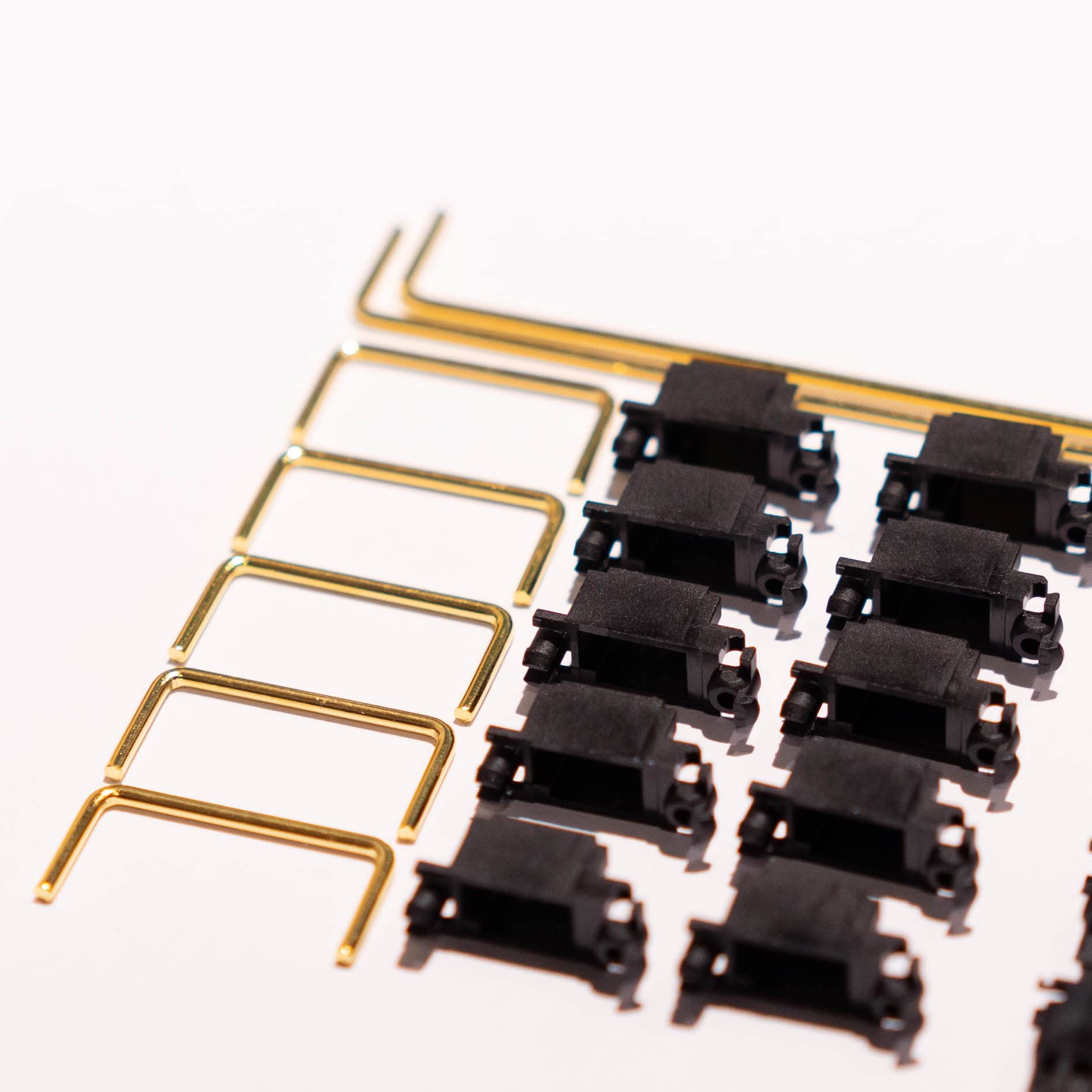 HYORA Genuine Cherry Mx Snap-in Stabilizers with Gold Wires (60%/TKL)
