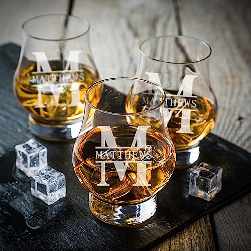HomeWetBar Engraved Official Kentucky Bourbon Trail Whiskey Glasses, Set of 4 (Personalized Product)