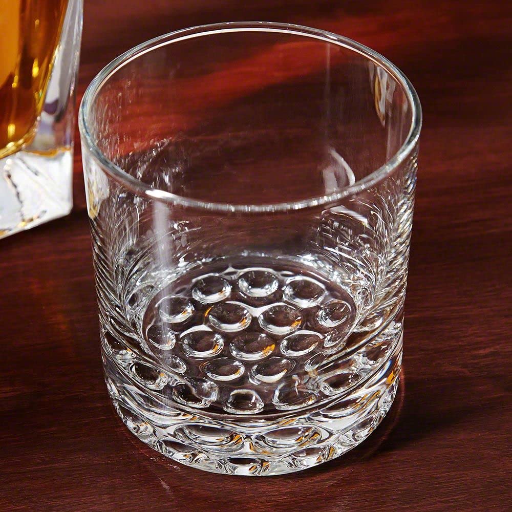 HomeWetBar Fire & Rescue Engraved Buckman Whiskey Glasses, Set of 4 (Personalized Product)