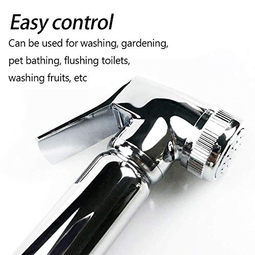 MINJING Hand Held Bidet Toilet Sprayer Copper Toilet Spray Gun with Body Adjustable Jet Bathroom Bidet Sprayer Set