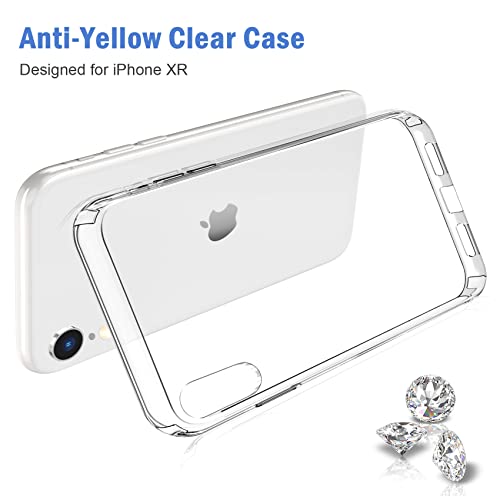 JJGoo Compatible with iPhone XR Case Clear Soft Transparent Shockproof Protective Slim Thin Bumper Phone Cover for XR - 6.1 inch