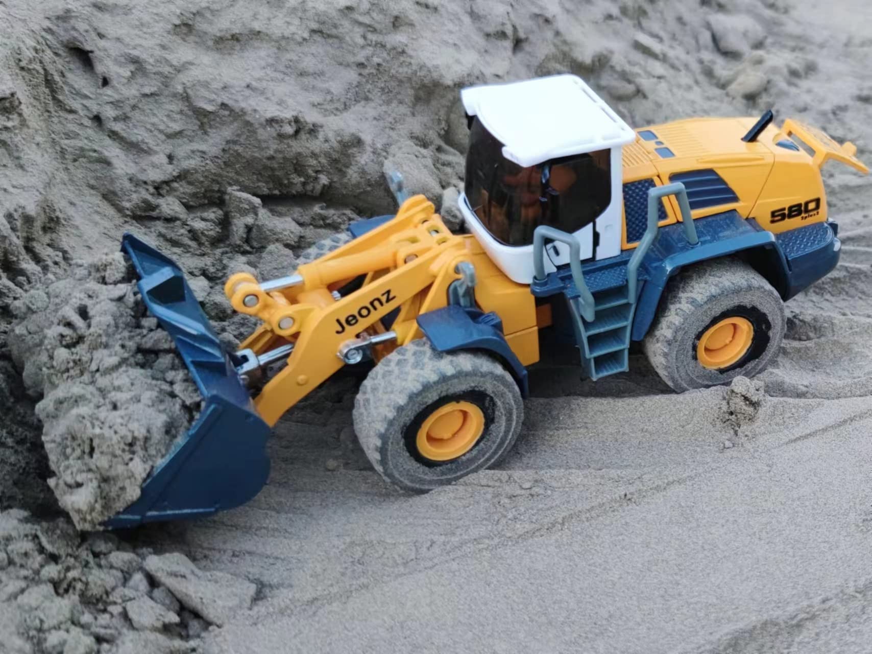 Jeonz 1/50 Scale Alloy Wheel Loader Toy Metal Construction Heavy-Duty Loader Diecast Model