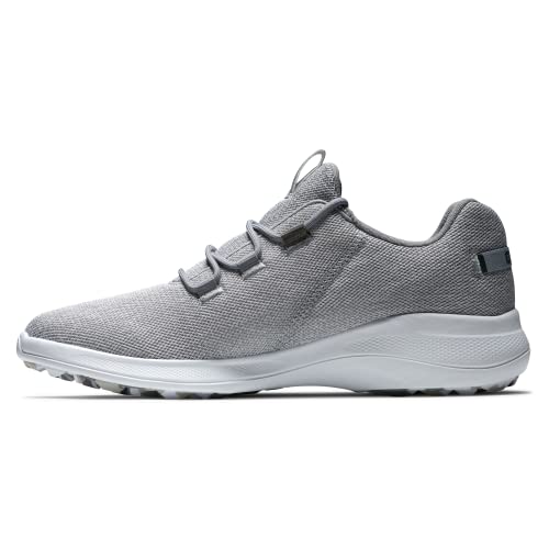 FootJoy Men's Fj Flex Coastal Previous Season Style Golf Shoe, Grey/White, 10