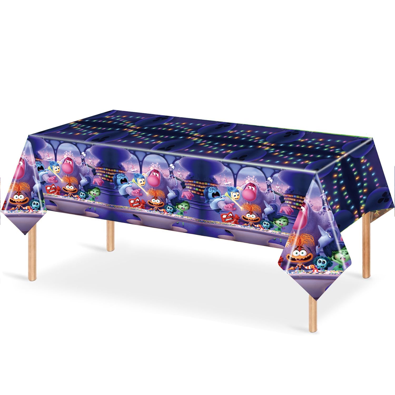 MC TTL Inside Out 2Table Cloth 70 x 42 Inch for Baby Shower Birthday Party Decoration Supplie