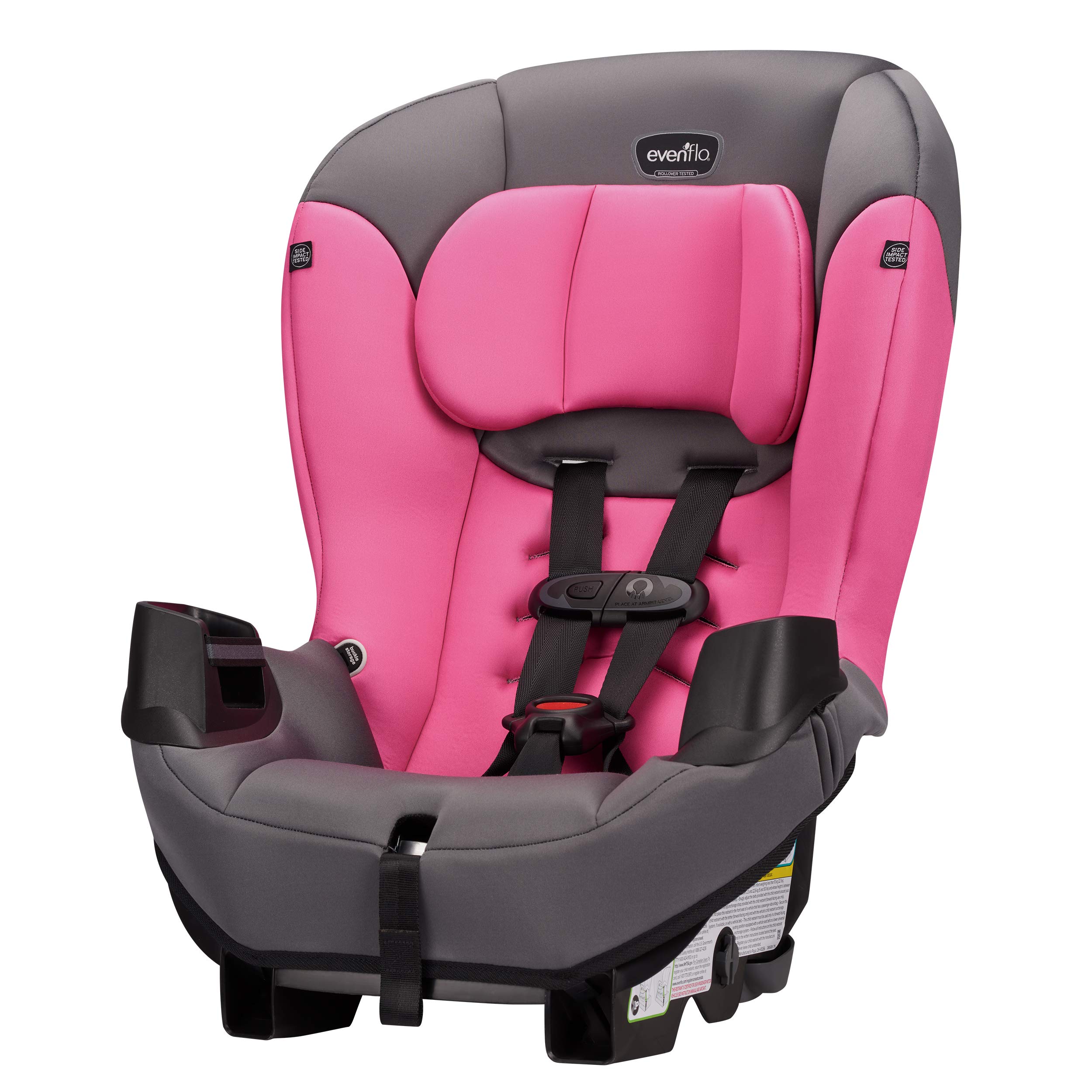 Evenflo Sonus Convertible Car Seat, Strawberry Pink