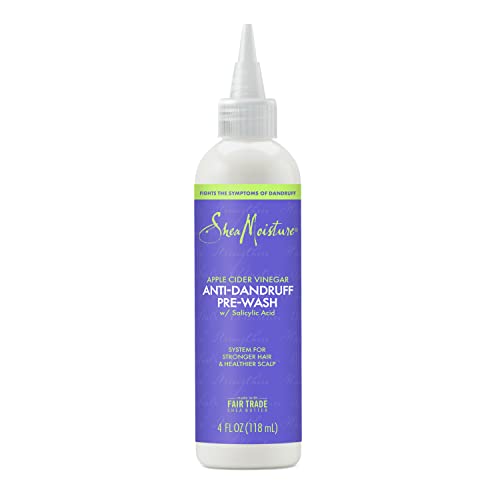 SheaMoisture Hair Care System Anti-Dandruff Pre-Wash For Stronger Hair & Healthier Scalp Formulated With Apple Cider Vinegar Fair Trade Shea Butter For Soft, Smooth Hair 4oz
