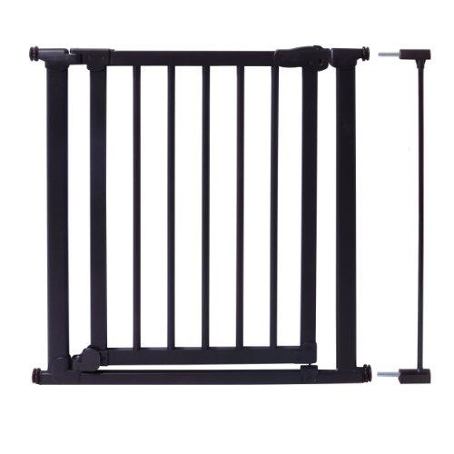 Evenflo Walk-Thru Wood and Metal Pressure Gate, Black