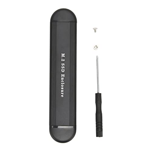 Laihua M.2 SSD Enclosure Plug and Play Tool Free 10Gbps M.2 NVME NGFF SSD Enclosure Adapter for Tablet for Desktop Black