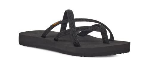 Teva Women's Olowahu Flip-Flop - 9 B(M) US - Mix Black on Black