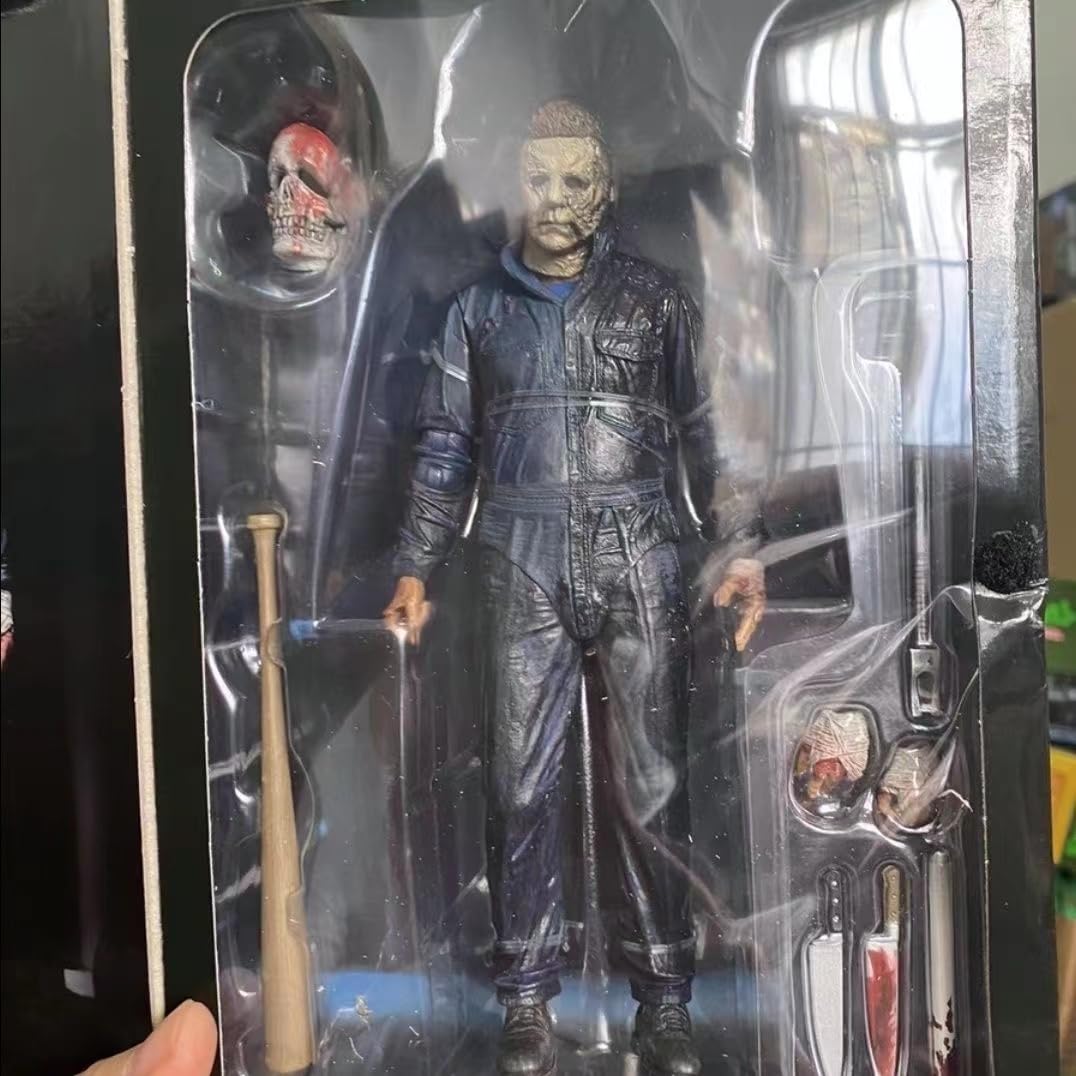 JESSIEJIE 2023 New VersionHollywood Movie Killer Action Figure (3rd Generation) Halloween Horror Figure Inch