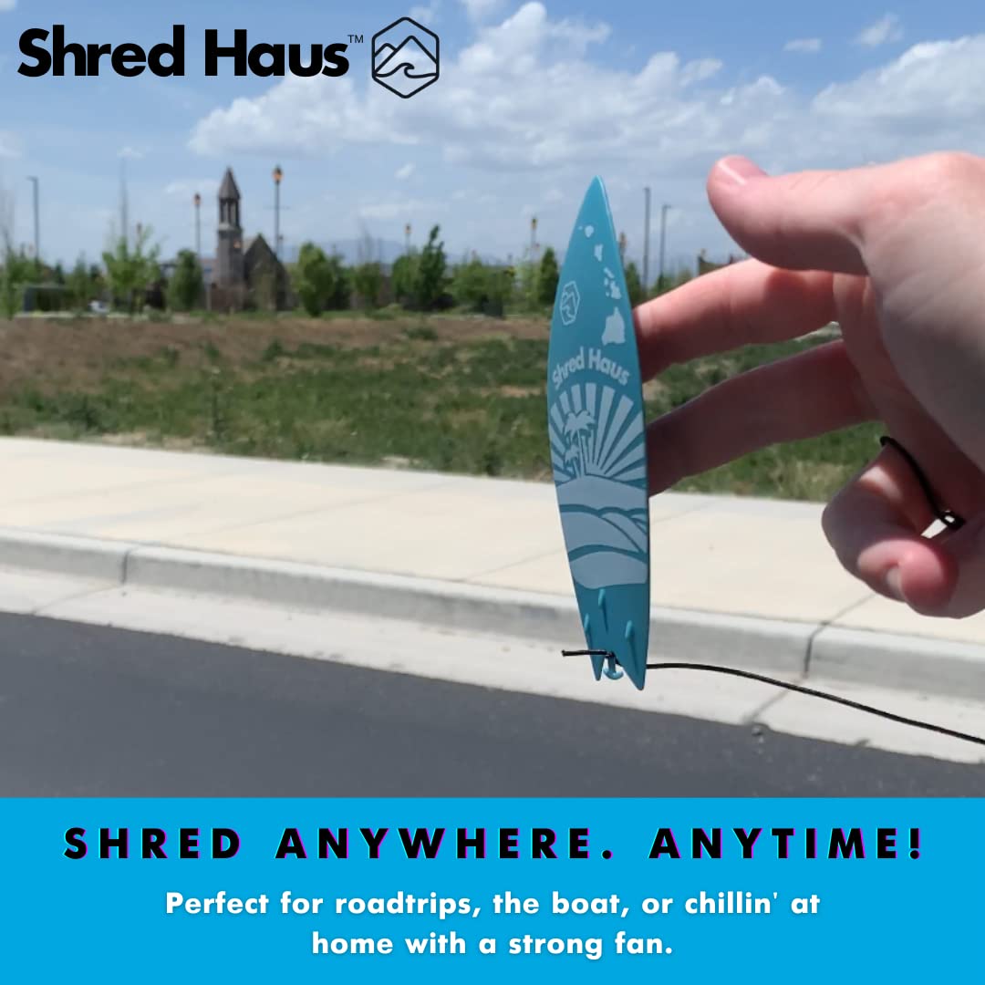 Hawker & Watts Shred Haus Finger Surfboard | Toy Finger Surf Board | Surf The Wind | Mini Surfboard for Kids Teens Adults | Surf