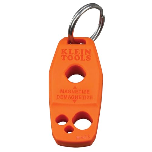 Klein Tools 85148 Screwdriver Set with Magnetizer / Demagnetizer for Magnetic Tips, Flathead and Phillips, Non-Slip Cushion Grip, 8-Piece