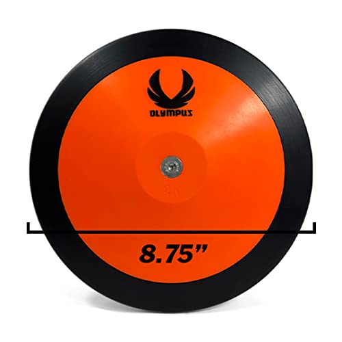 Olympus Podium Discus 2kg -1.6kg - 1kg High-Spin Discus, 80% Rim Weight - World Athletics Approved Track & Field Throwing Discus for High School & College Athletes (1, kilograms)