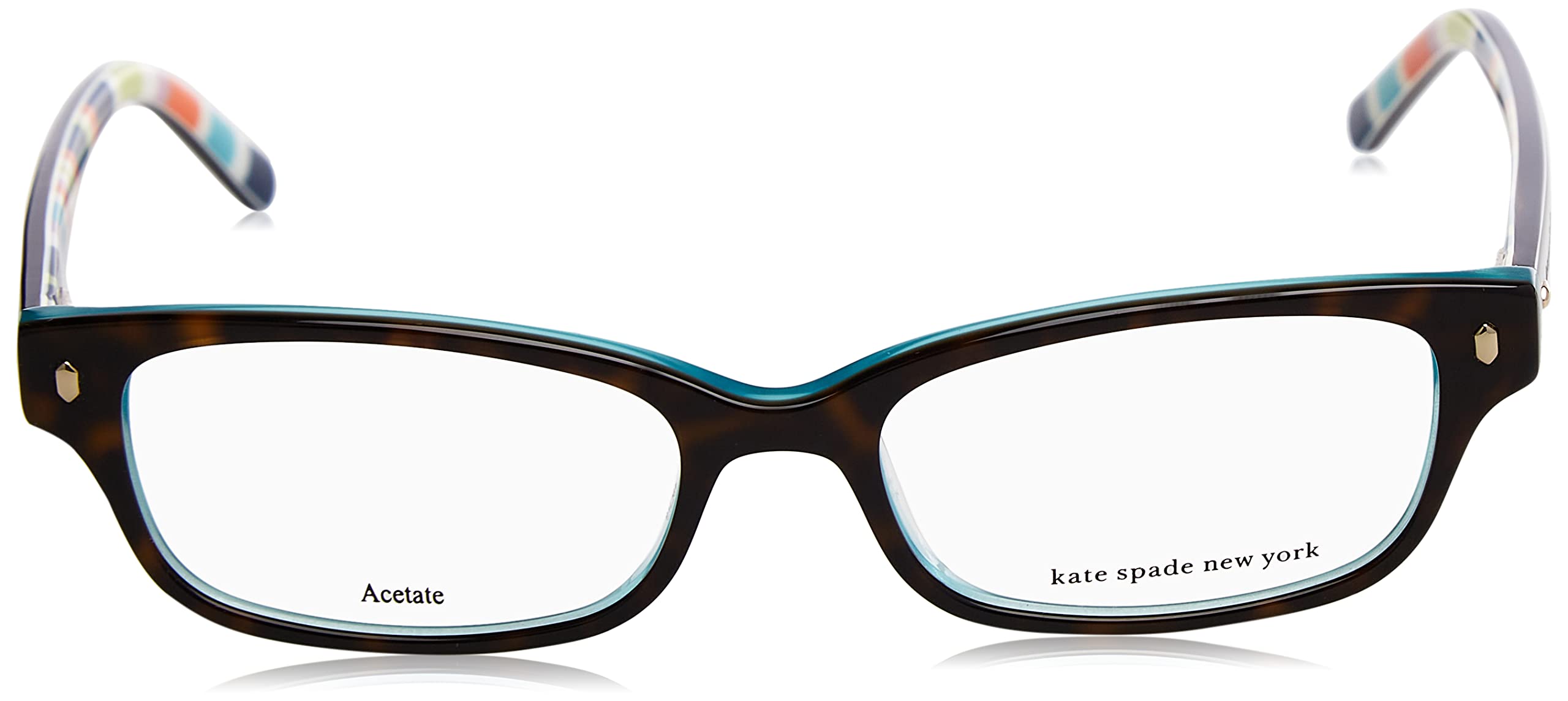 Kate Spade New York Eyeglasses Kate Spade Lucyann 0X77 Tortoise Aqua Striped, 5316-135