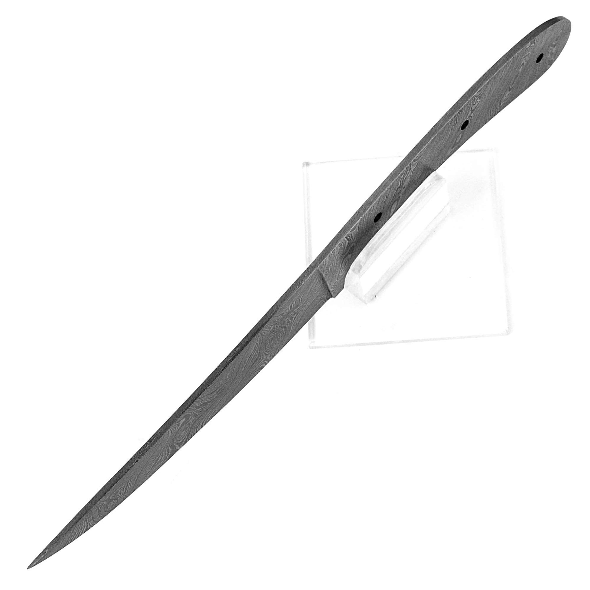 Fish Fillet Blank Blade 11.00" Damascus Steel Hand Forged Hunting Knife Making Supplies AB87