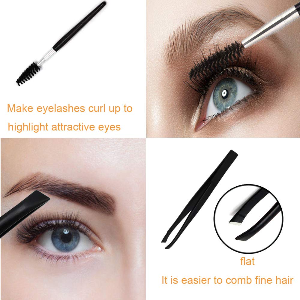 Eyebrow Razor,AWECOT 7 in 1 Eyebrow Kit,Face Razors Shavers for Women Multipurpose Exfoliating Dermaplaning Tool,Including Eyebrow Trimmer,Facial Razor,Eyebrow Scissors,Eyebrow Brush,Eyebrow Tweezers