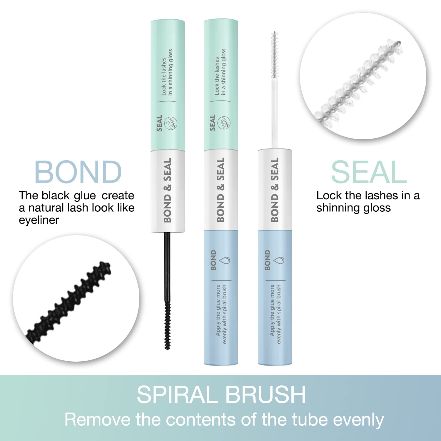 FLOMAZE Lash Bond and Seal DIY Eyelash Extension Glue Super Strong Hold Eyelash Adhesive Sensitive Waterproof, Gentle Formula