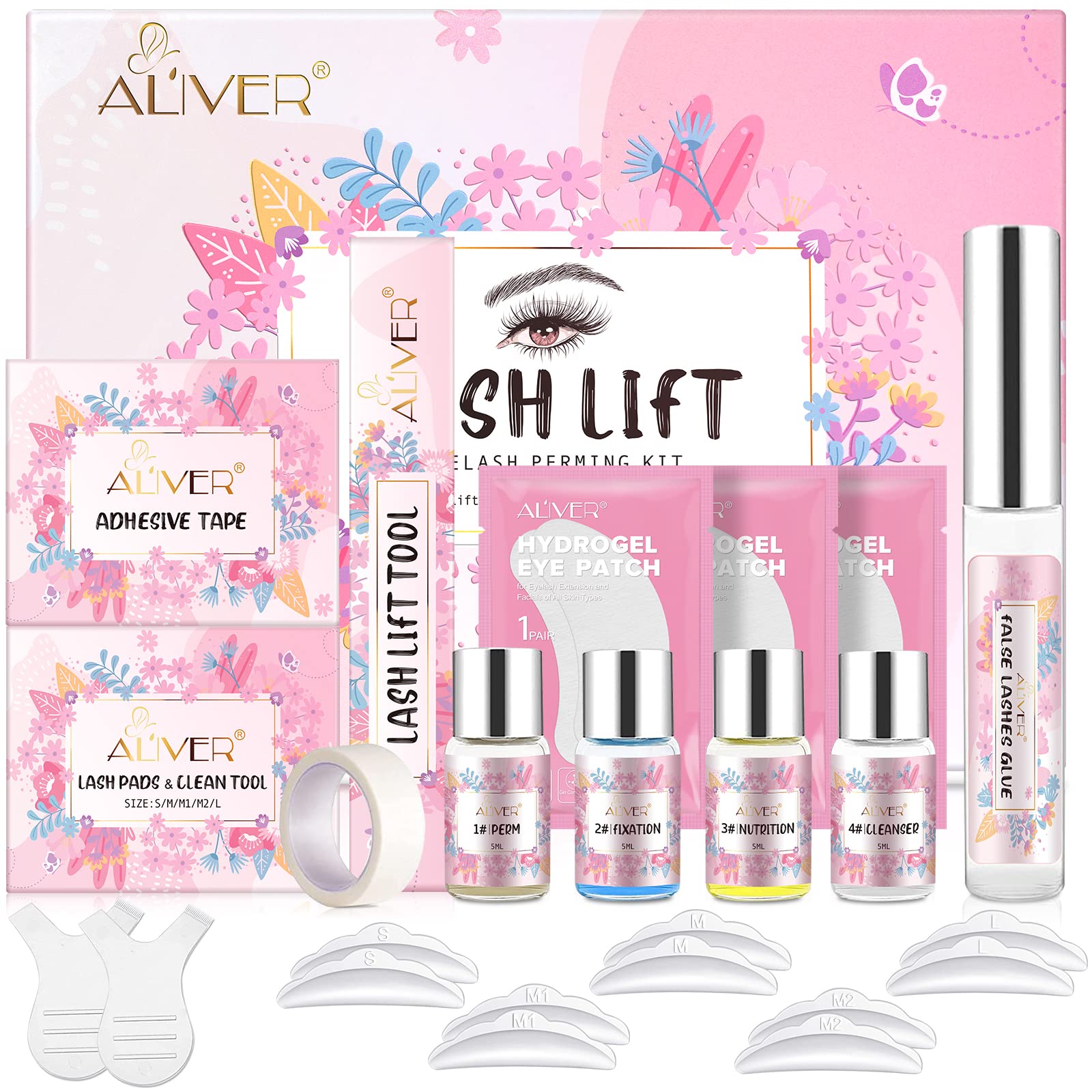 Lash Lift Kit Eyelash Perm Kit - 2023 Upgraded Semi-Permanent Curling Lash Perm kit Professional Eyelash Lash Extensions For Beautify Your Lashes, Long Lasting Wave Lash Curling Home or Salon Use