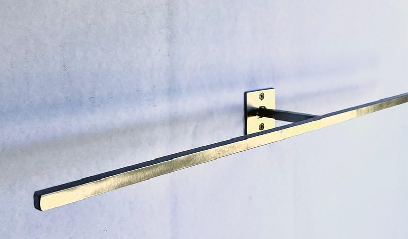 Modern Steel Towel Bar or Rack 2 x 2, Kitchen or Bath Steel Towel Bar(Length: H2 x W2 x L36. Finish: Stainless Steel)
