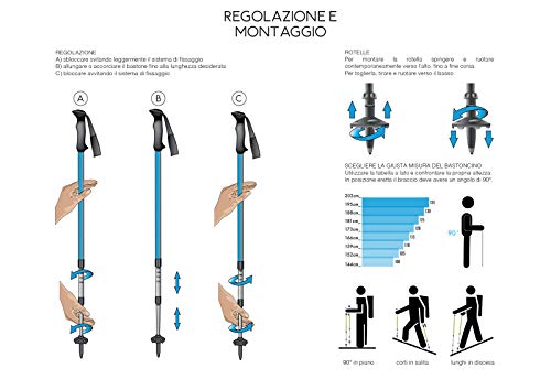 Fizan Compact 3 Trekking Poles – 5.6 oz Ultralight, Backpacking, Thru Hiking Poles, Adjustable, Collapsible, Customized Fit, EVA Grips, Aluminum Walking Sticks (Compact 3 / EVA/Pink)