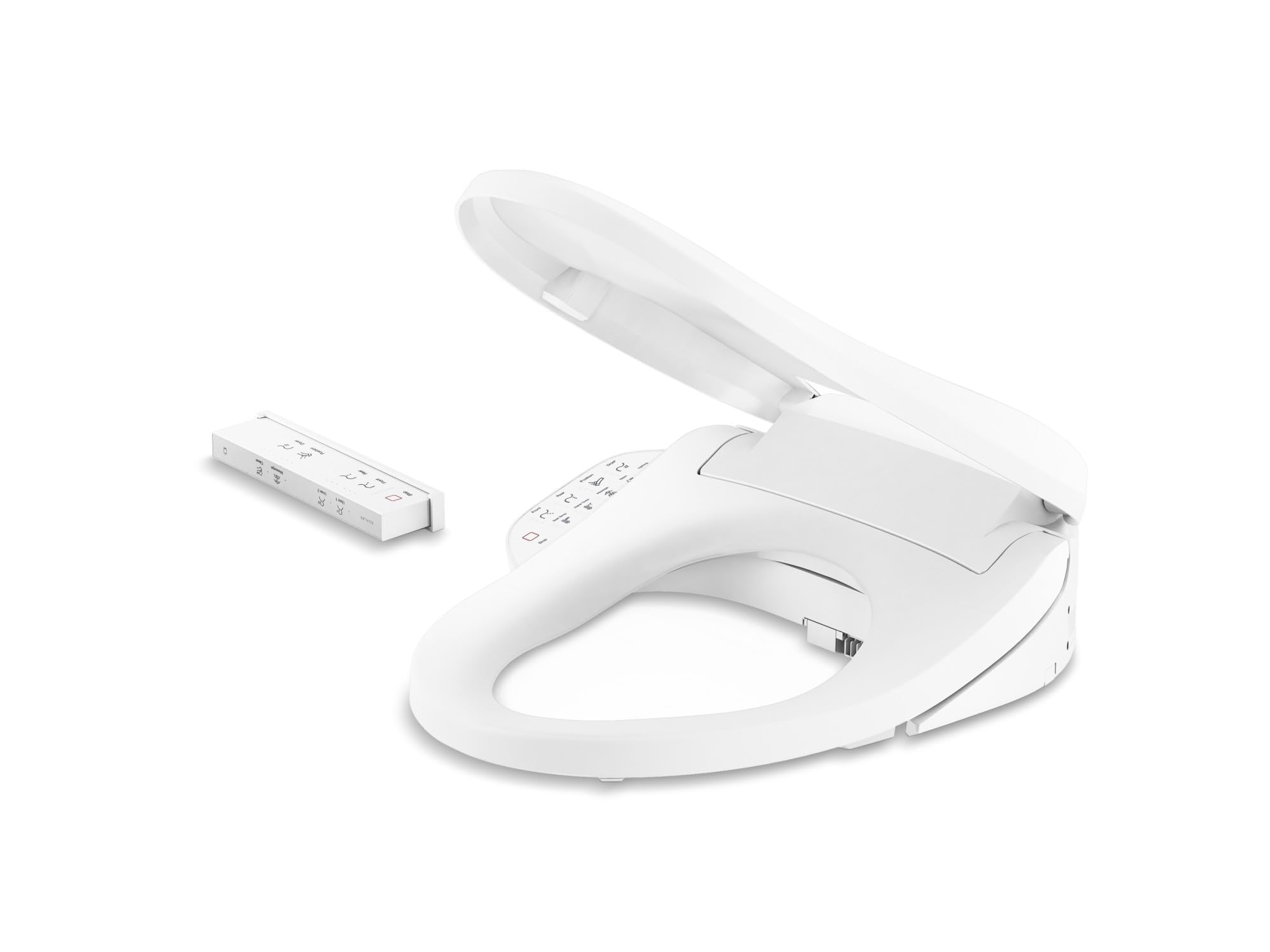 KOHLER 28229-0 K-28229-0 PureWash E725 Elongated Bidet Toilet Seat with Remote Control, White