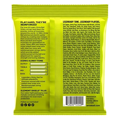 Ernie Ball Regular Slinky RPS Nickel Wound Electric Guitar Strings - 10-46 Gauge