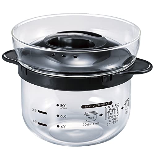HARIO(ハリオ) HARIO Rice Pot, 1~2合, black (black 19-3911tcx)