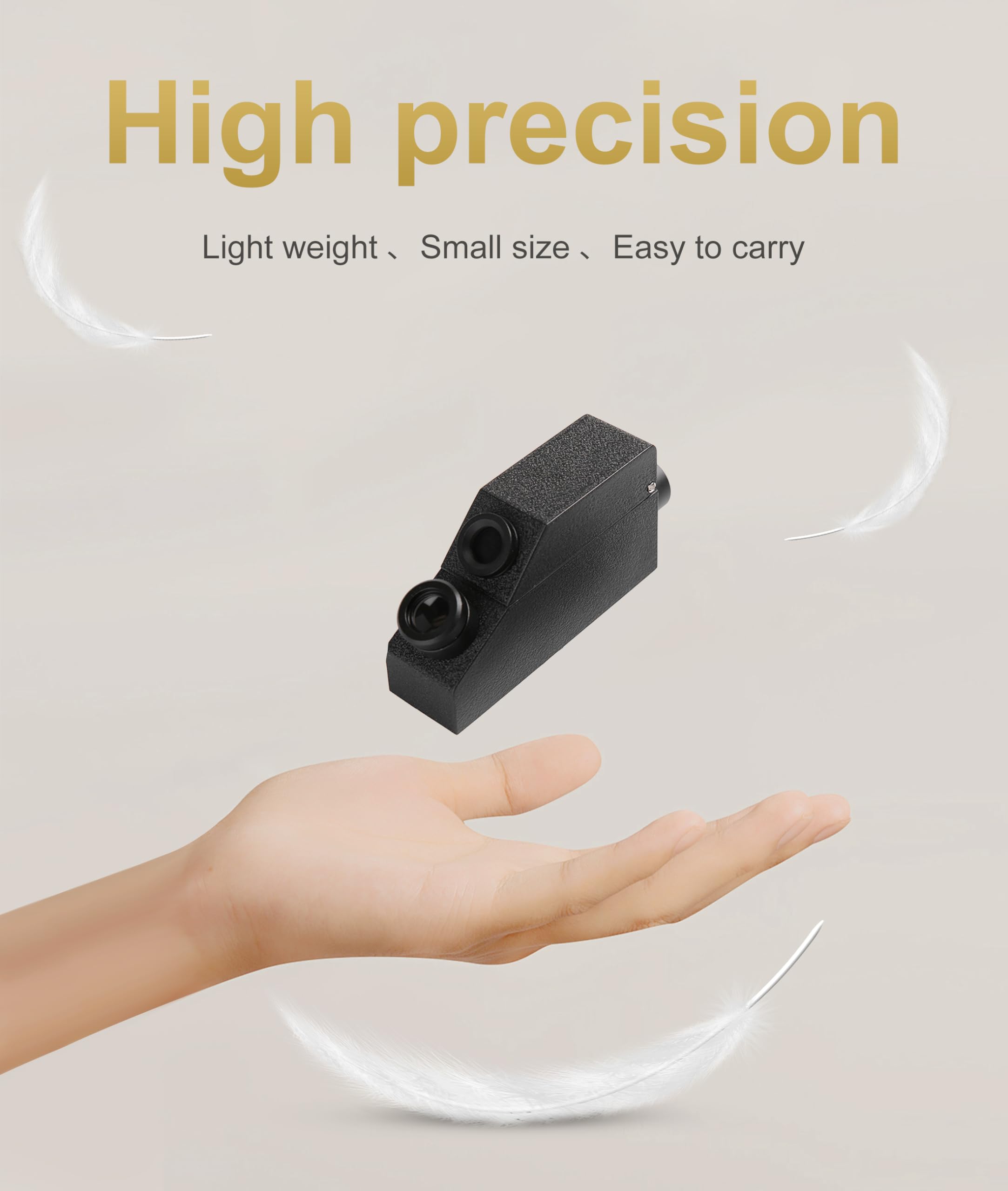 Refractometer, Jewelry Refractometer, RHG181 1.30 to 1.81 Professional ldentification Refractometer, Portable Refractometer with 3ml Reflective Index Fluid, f