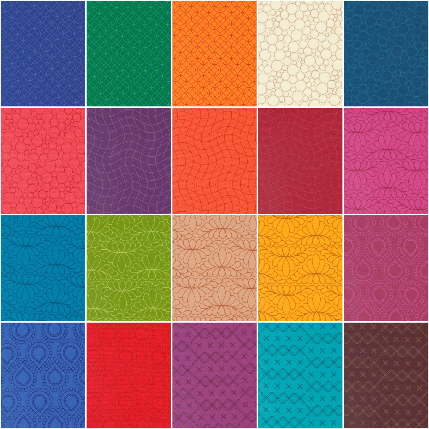 Sariditty Rainbow Spice 20 Fat Quarters Moda Fabrics 45042AB