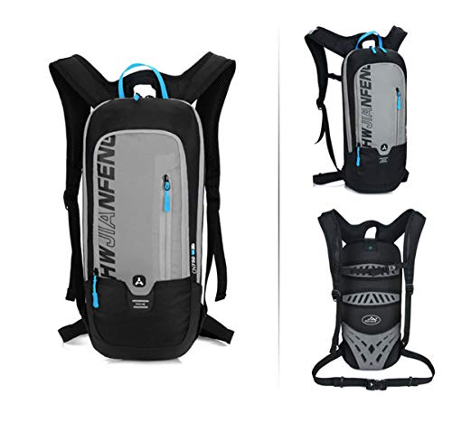 WINDCHASER Cycling Backpack, 10L Bicycle Backpack Waterproof Breathable Bag for Outdoor Travel Hiking Climbing Biking Running Skiing (Grey)