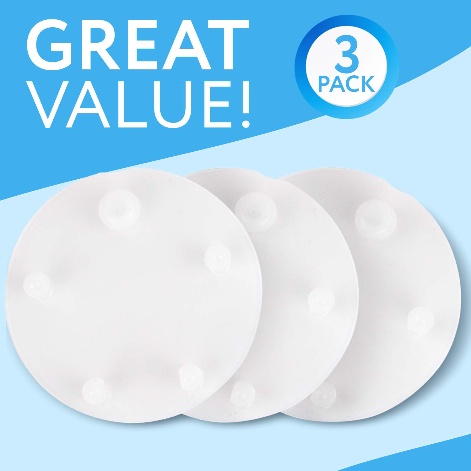 Impresa 3 Pack Replacement for Vormax Toilet Tank Silicone Flapper Seal Gasket 3ββ - American Standard 7381424-100.0070A